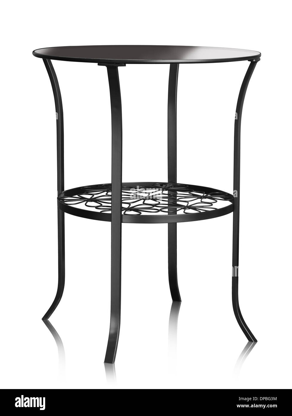 Reflection on glass at table Cut Out Stock Images & Pictures - Alamy