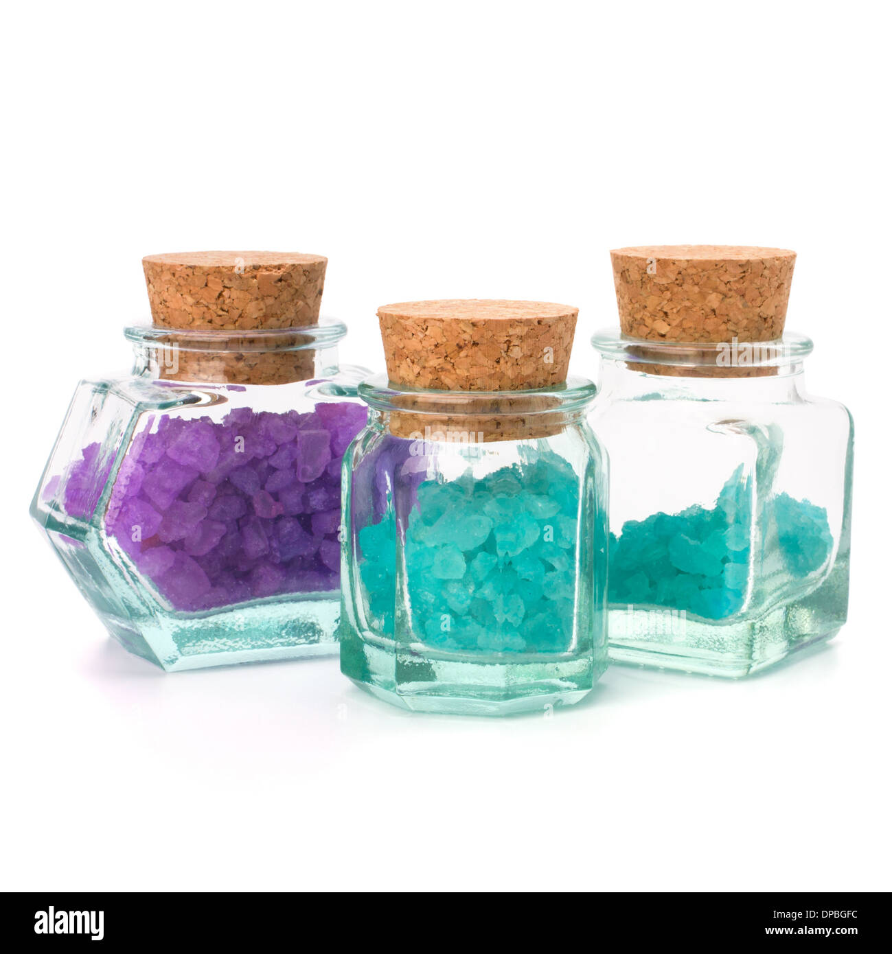 Aromatic natural mineral salt isolated on white background Stock Photo ...