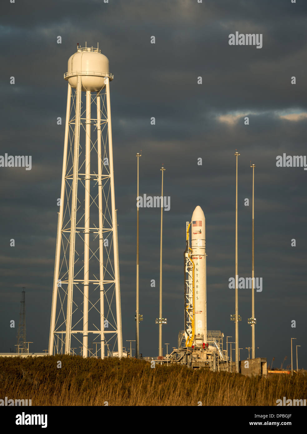 NASA prepared the Antares rocket at the Mid-Atlantic Regional Spaceport ...