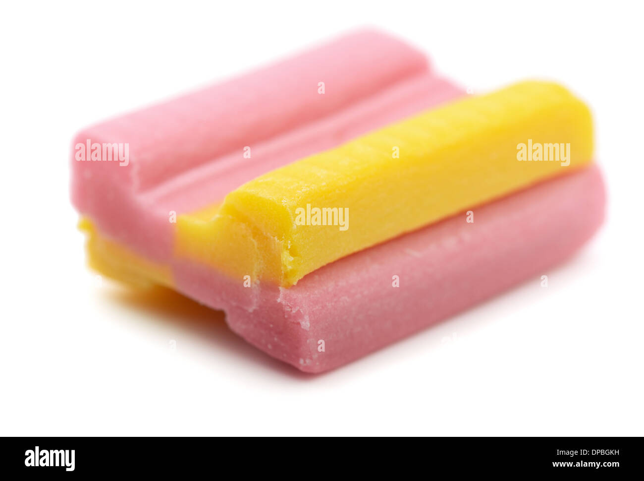 Single block of colorful chewing gum isolated on white Stock Photo - Alamy