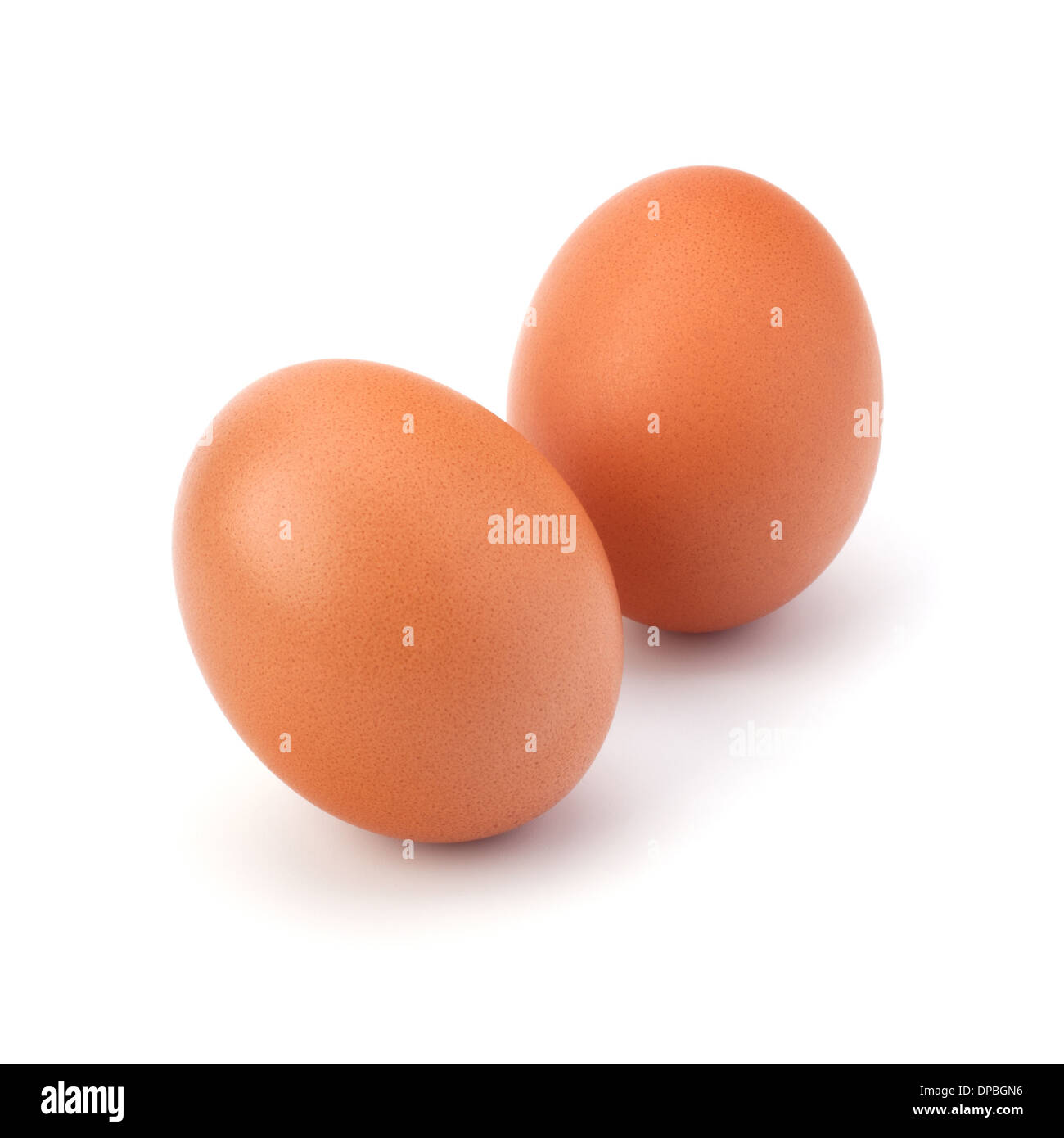 two eggs isolated on white background Stock Photo - Alamy