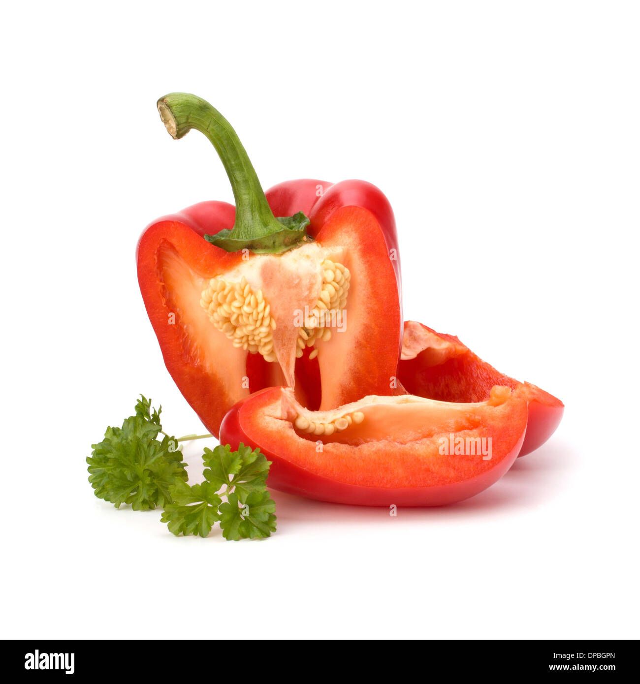 paprika isolated on white background Stock Photo - Alamy