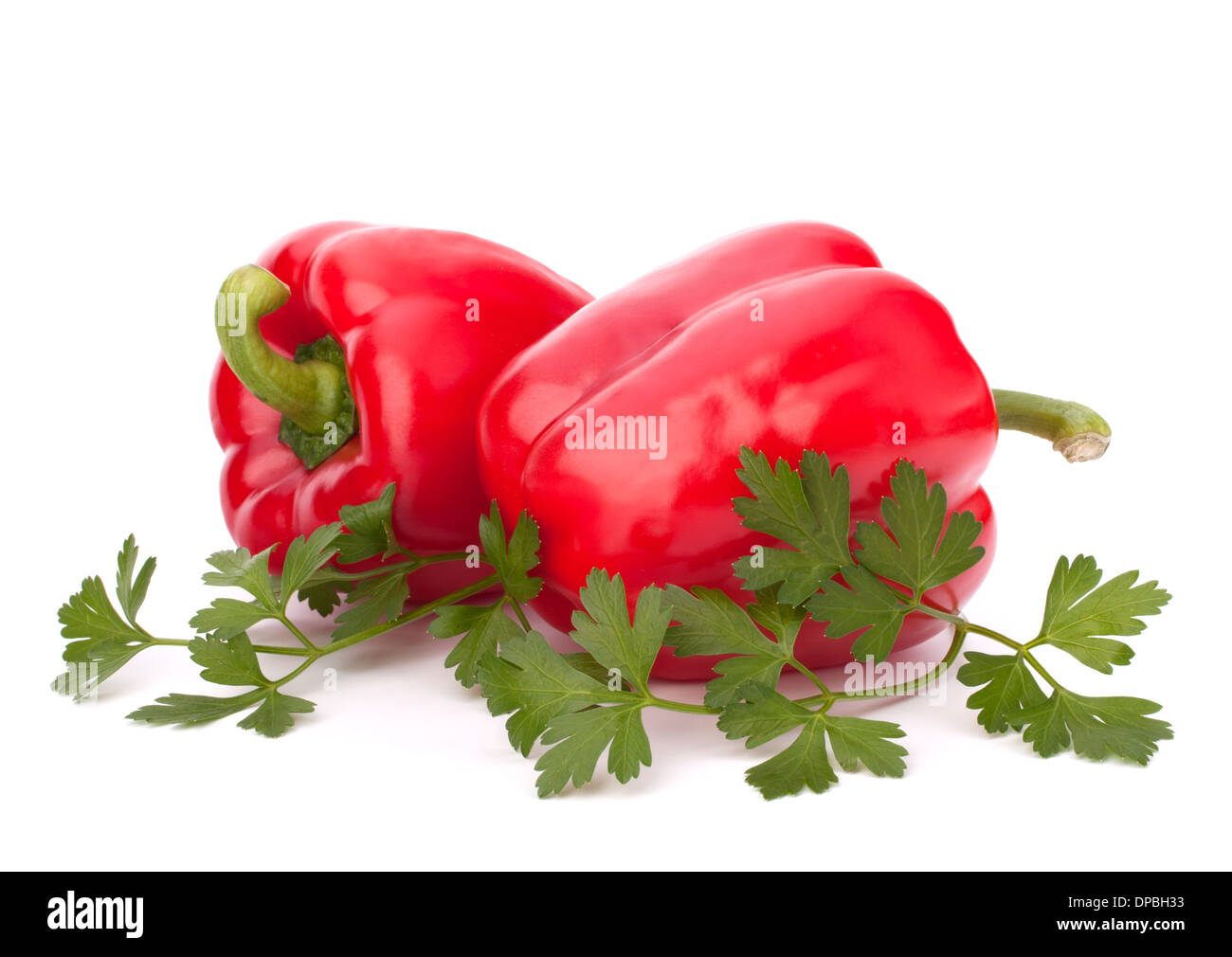 red pepper isolated on white background Stock Photo - Alamy