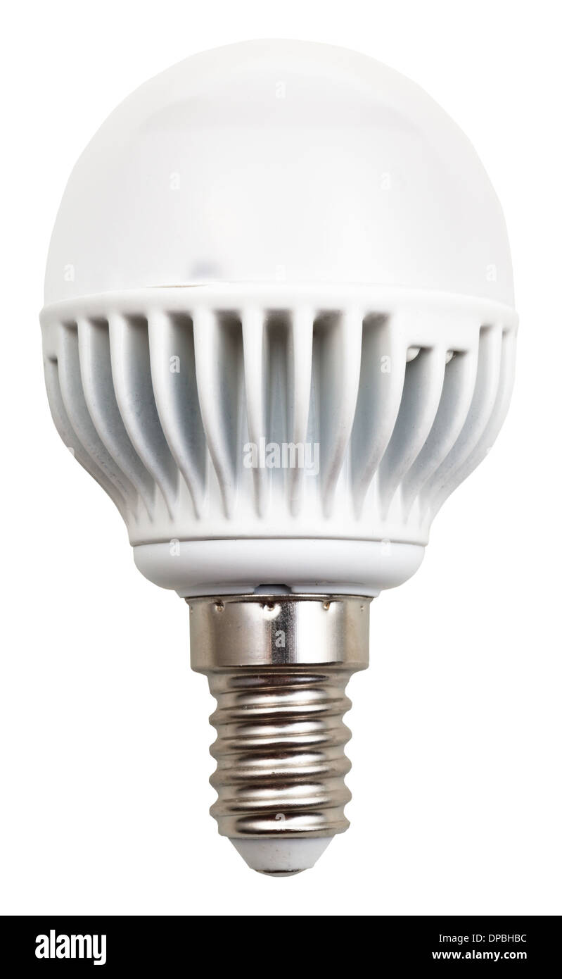 energy-saving led lamp isolated on white background Stock Photo - Alamy