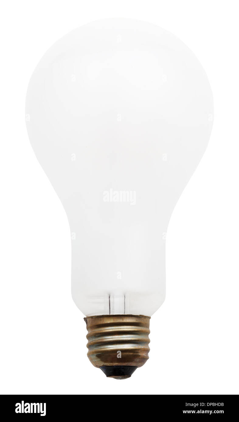 Incandescent light bulb isolated on white background Stock Photo - Alamy