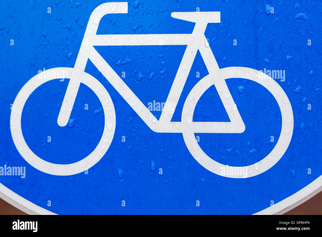Germany, Aachen, road sign for cyclists Stock Photo - Alamy