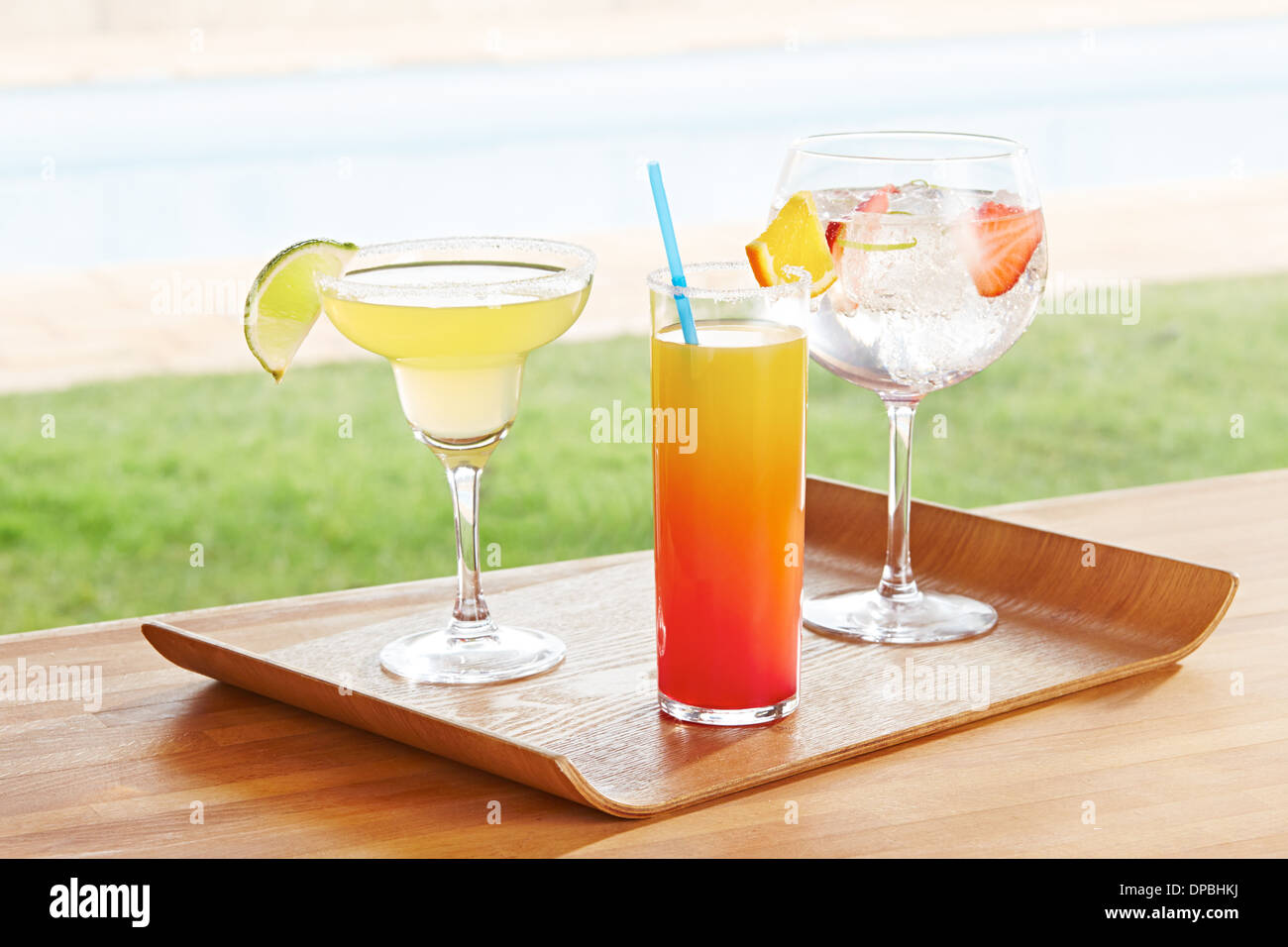 Summer pool party cocktails hi-res stock photography and images - Alamy