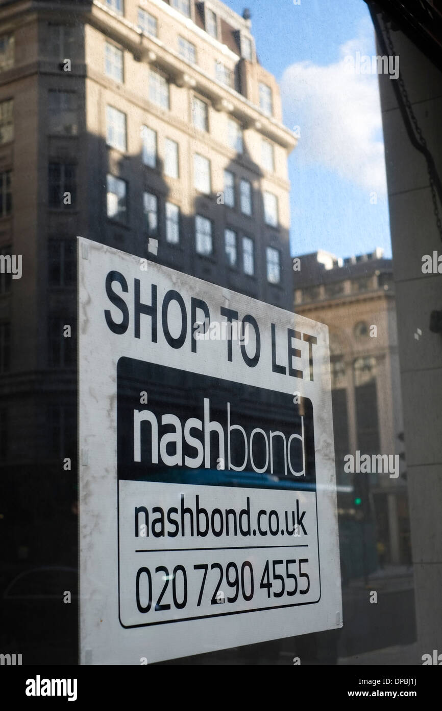 Shop to Let Stock Photo - Alamy