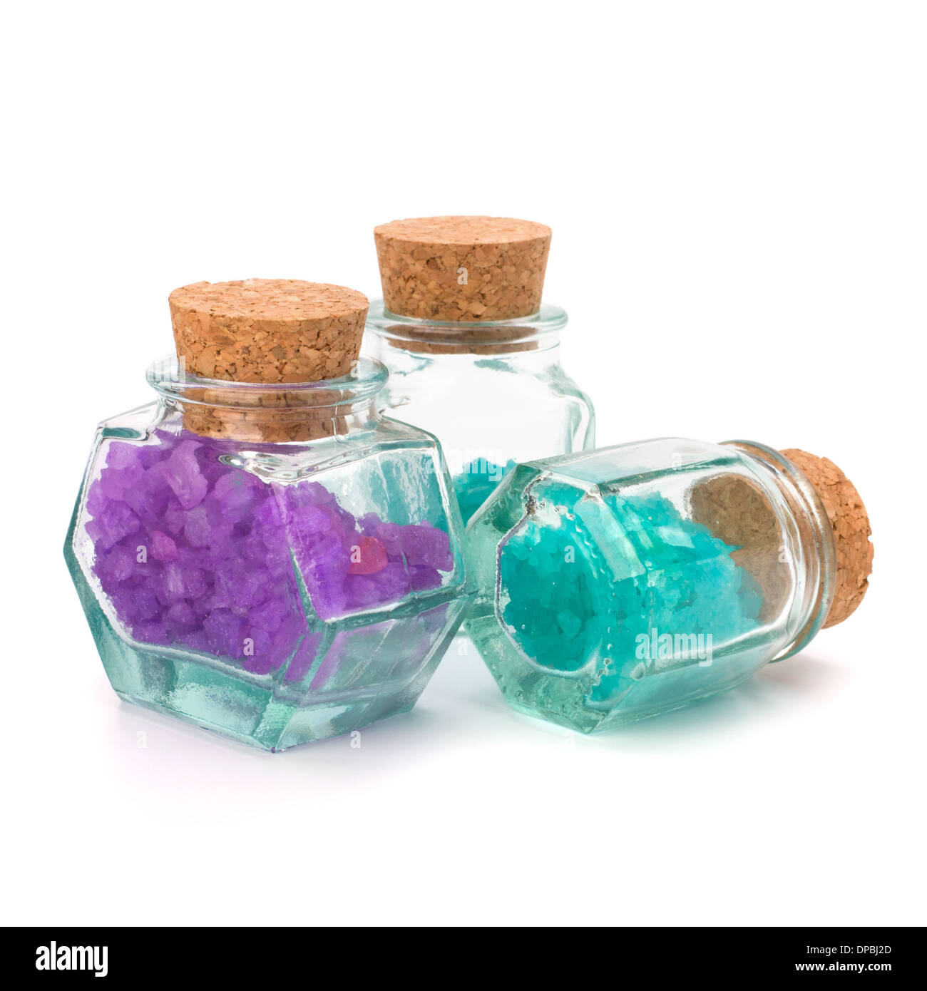 Aromatic natural mineral salt isolated on white background Stock Photo ...