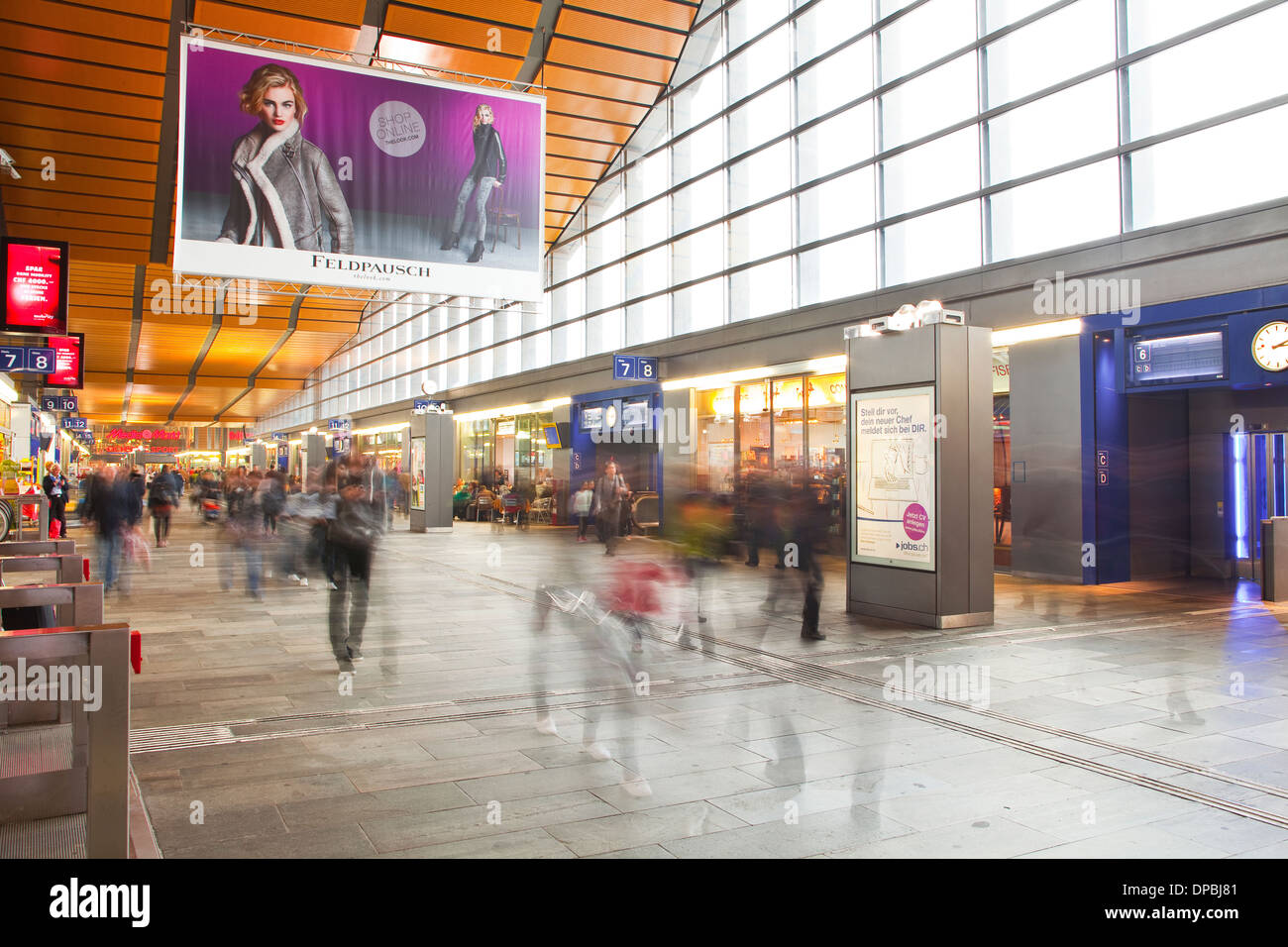 A busy Basel SBB railway station in Switzerland Stock Photo - Alamy