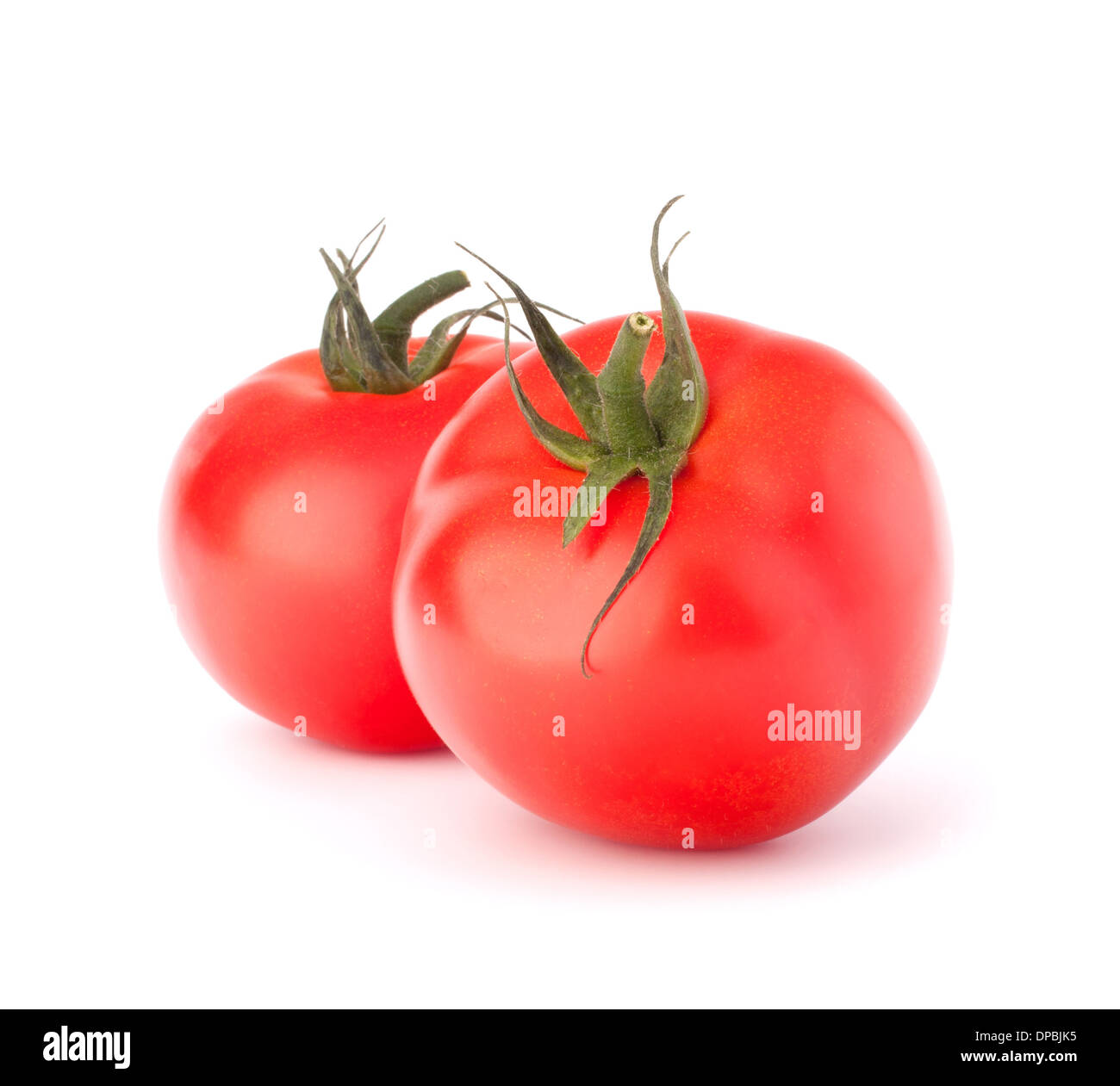 Two tomato vegetable isolated on white background cutout Stock Photo ...