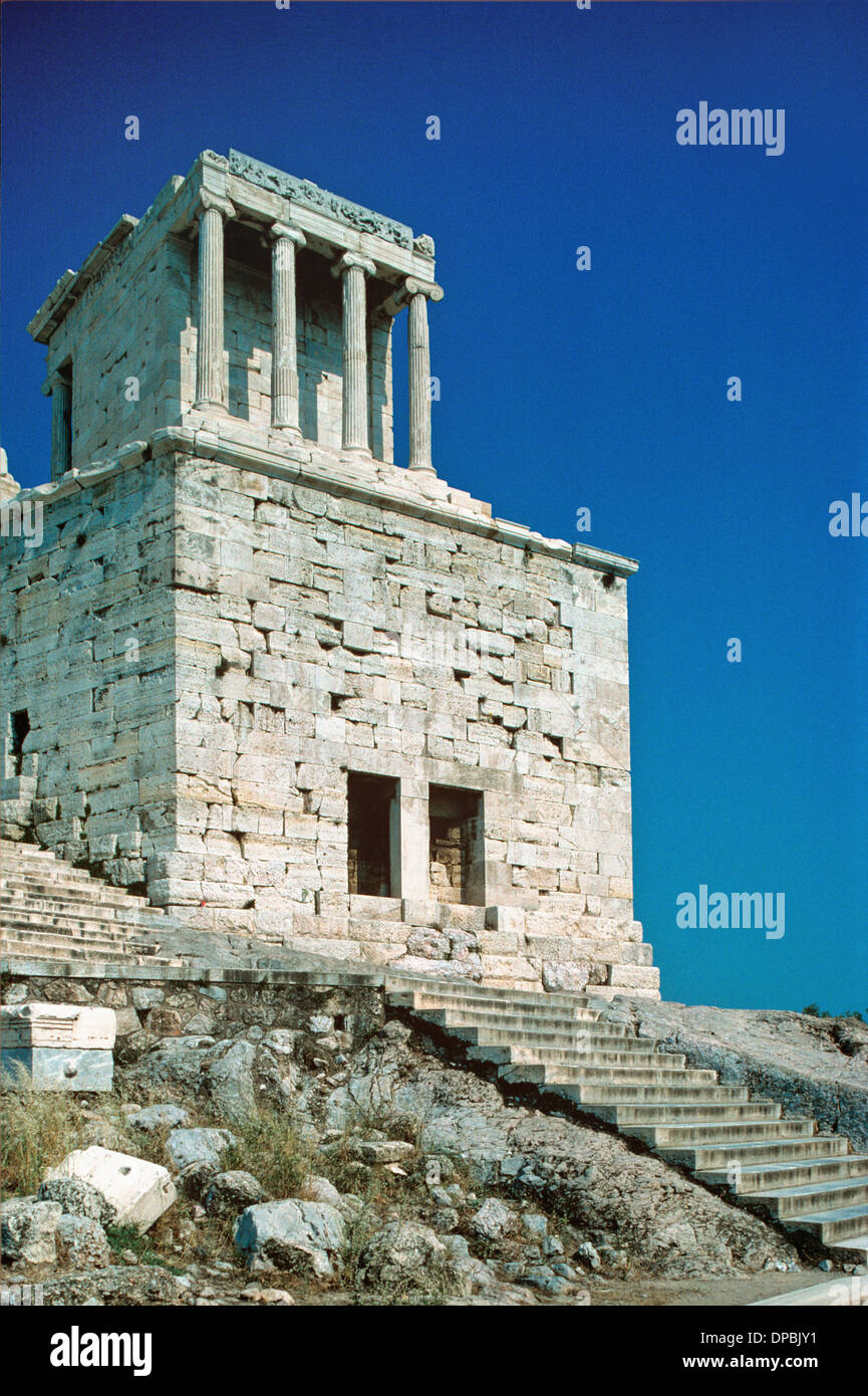 Temple of Athena Nike (427-424BC) Acropolis Athens Greece Stock Photo - Alamy