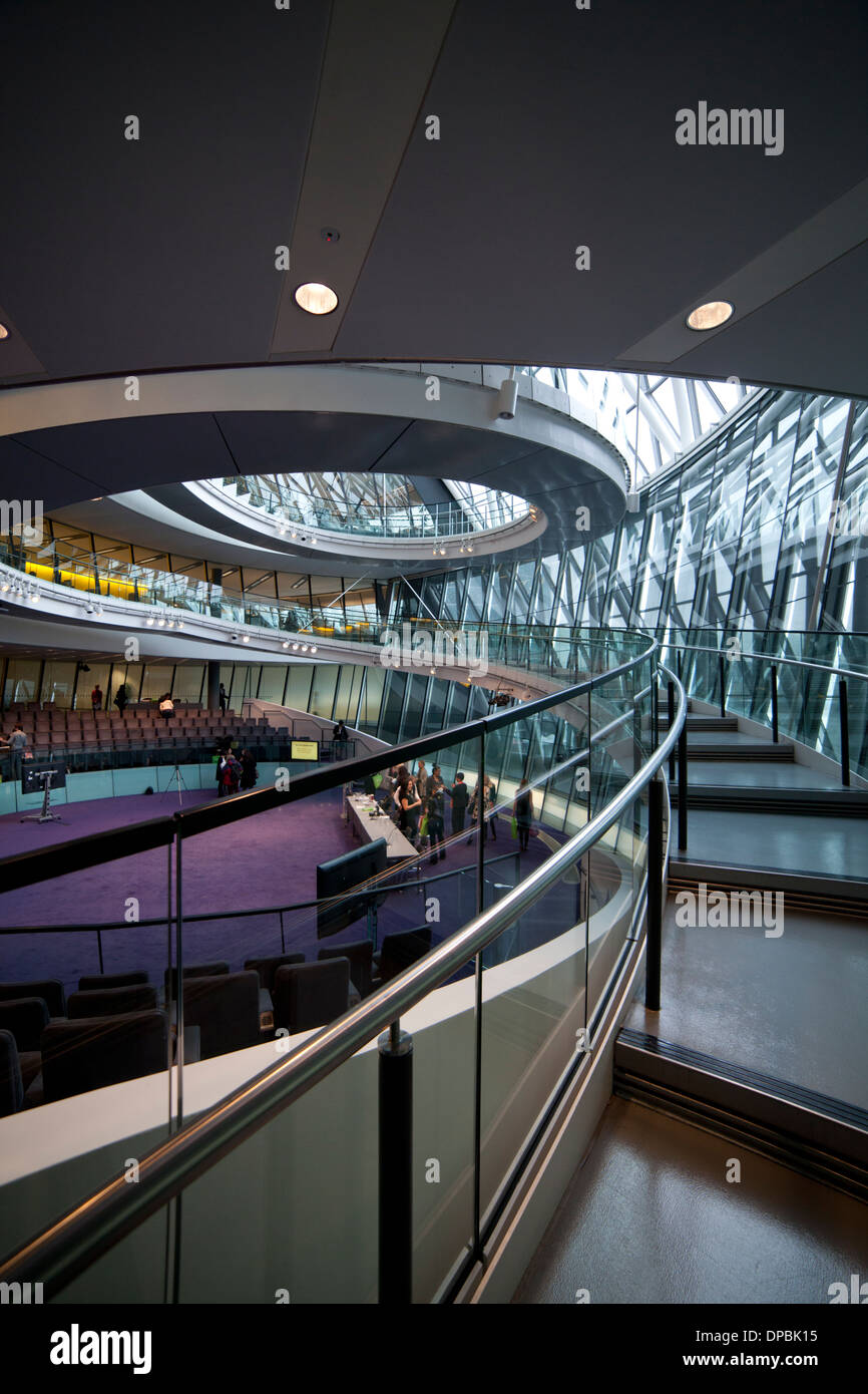 London City Hall by Norman Foster interior. London, UK Stock Photo - Alamy