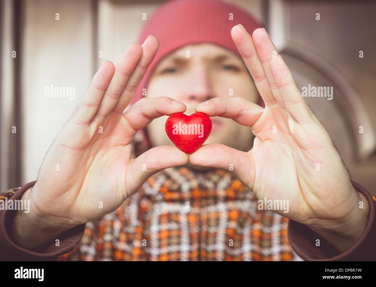 Guy valentines day heart hi-res stock photography and images - Alamy