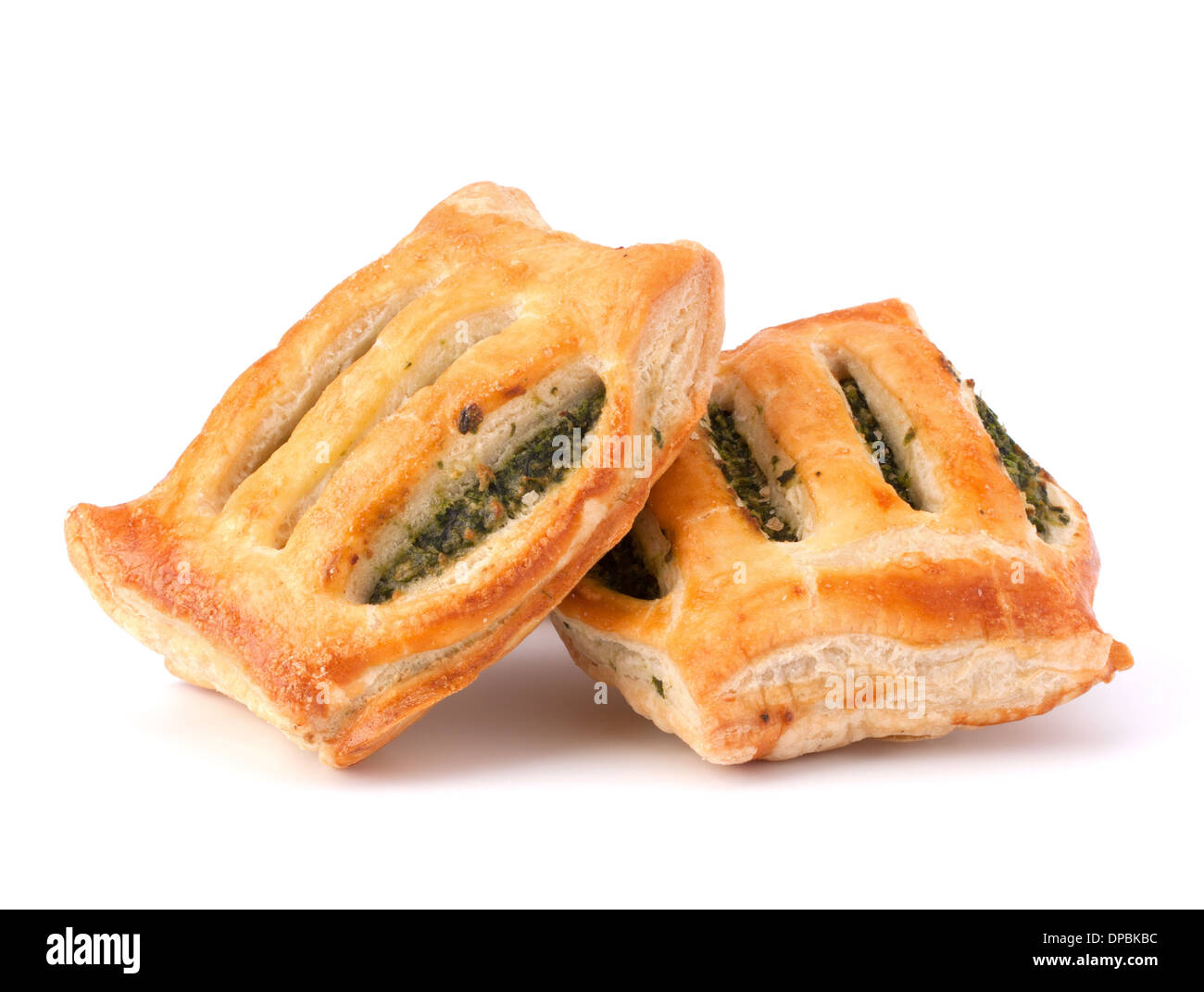 Puff pastry bun isolated on white background. Healthy patty with ...