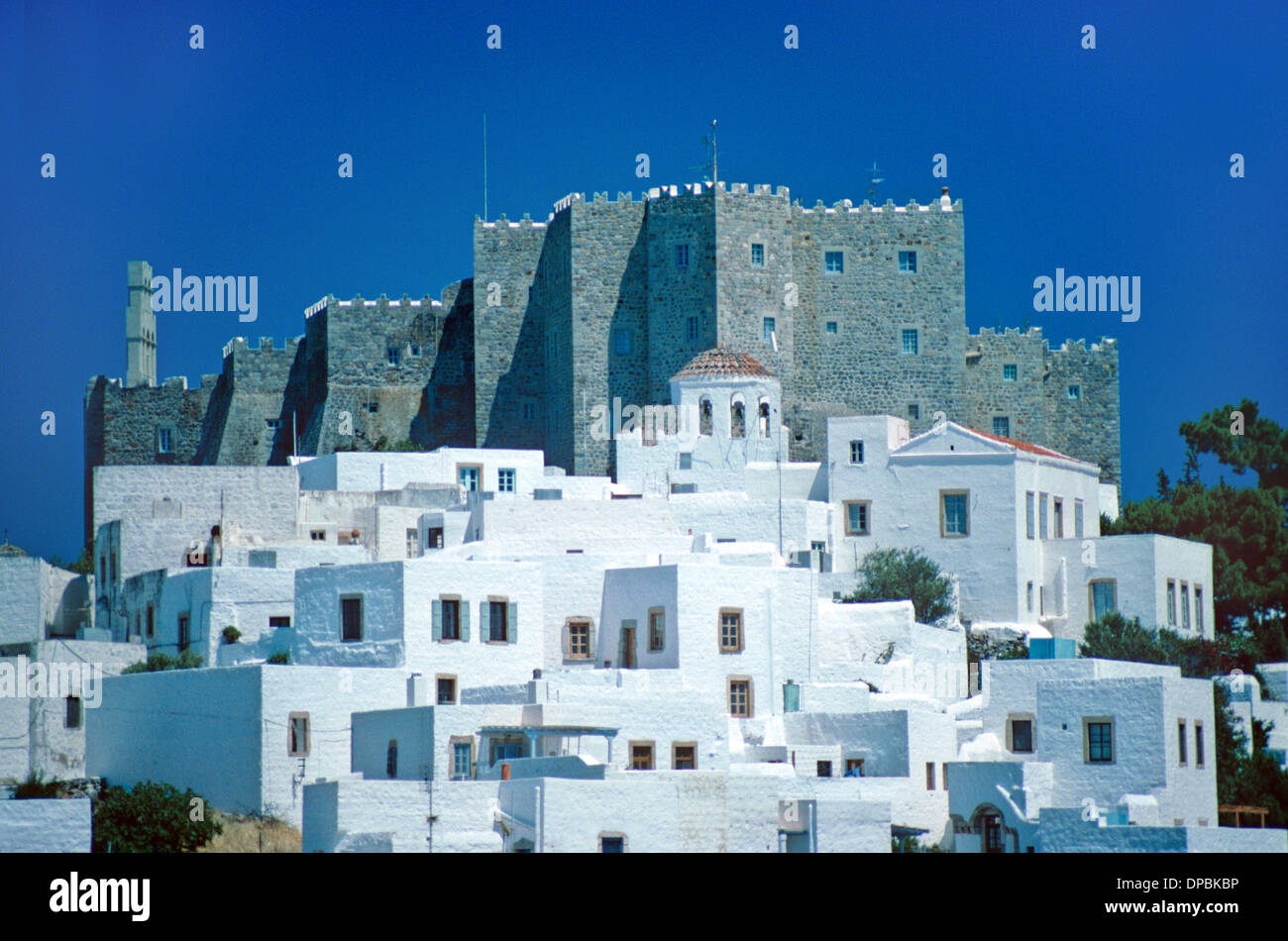 St johns monastery patmos hi-res stock photography and images - Alamy