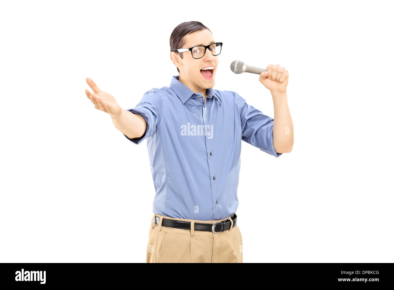 Man singing hi-res stock photography and images - Alamy
