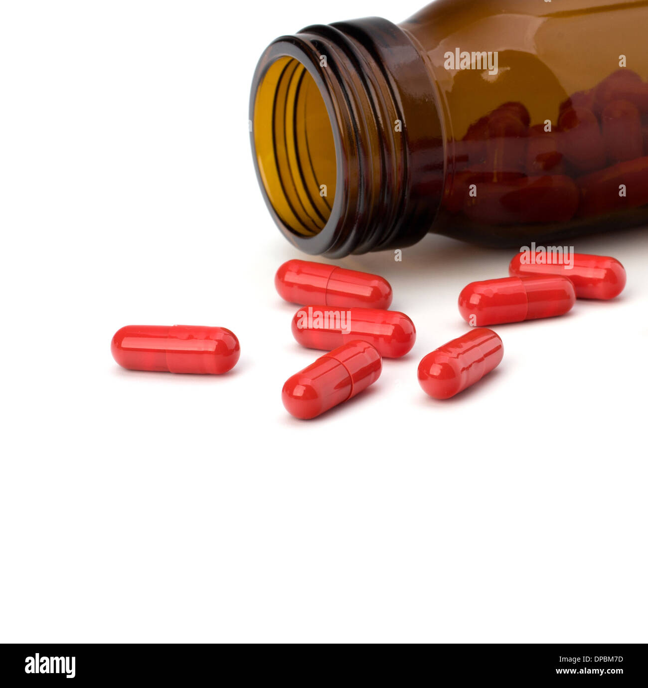 Drug in vial isolated on white background Stock Photo - Alamy