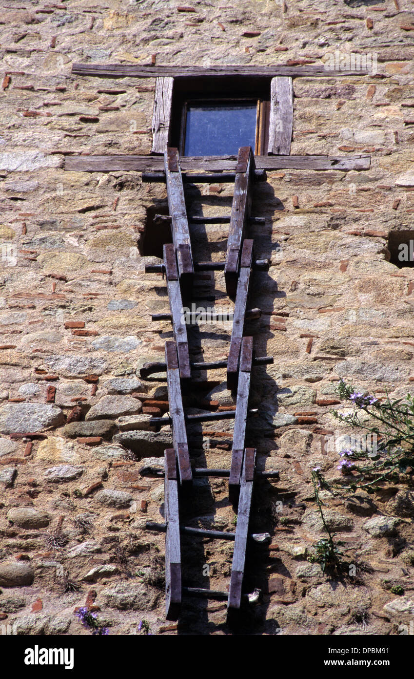 Wooden Folding Ladder Monastery of Saint Nicholas Anapausas Meteora ...