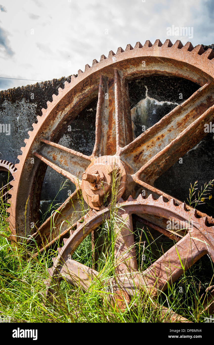 Old corroded cog wheels Stock Photo - Alamy
