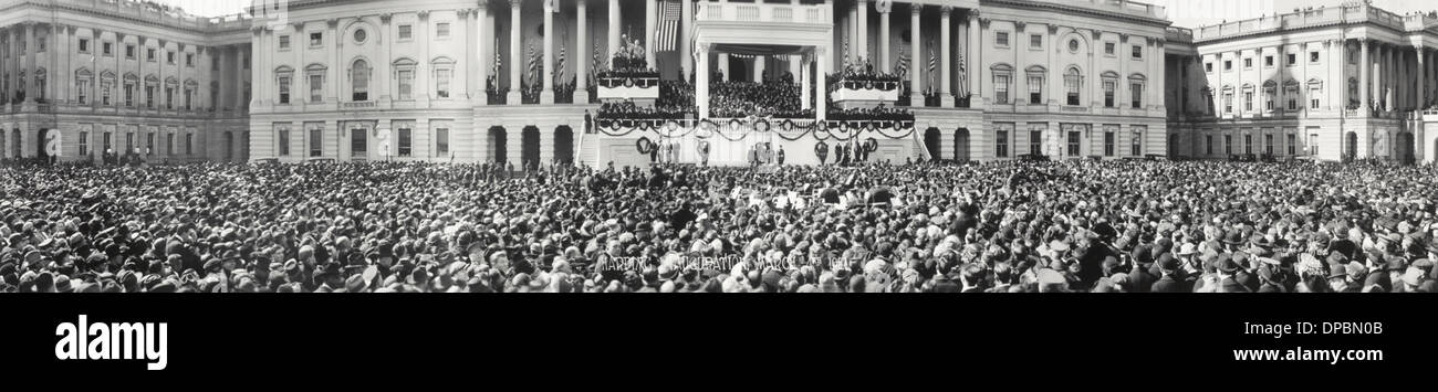 President Warren Harding Inauguration, March 4th, 1921 Stock Photo - Alamy
