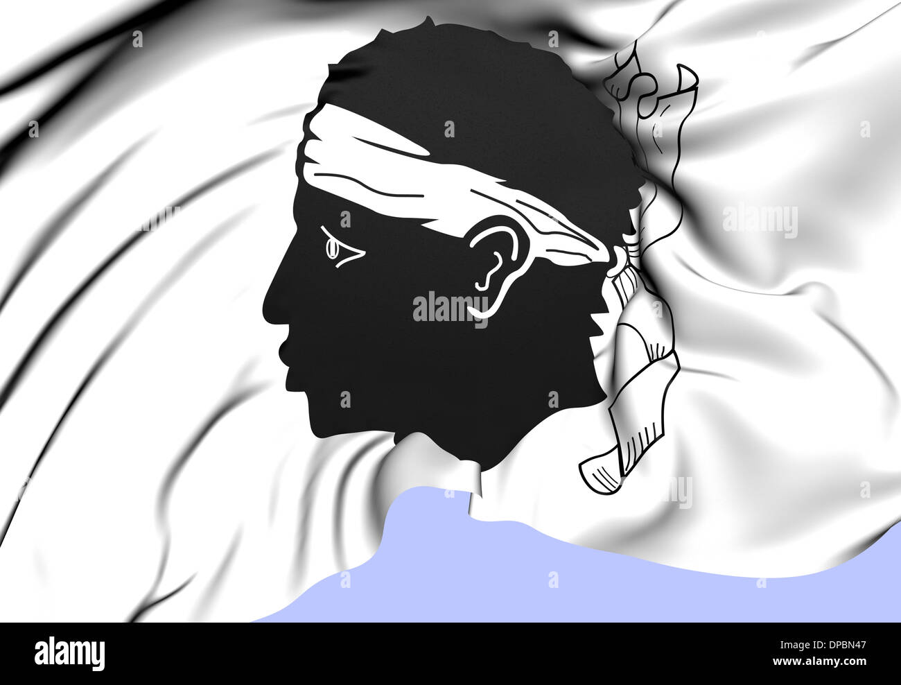 Flag of Corsica. Close Up Stock Photo - Alamy