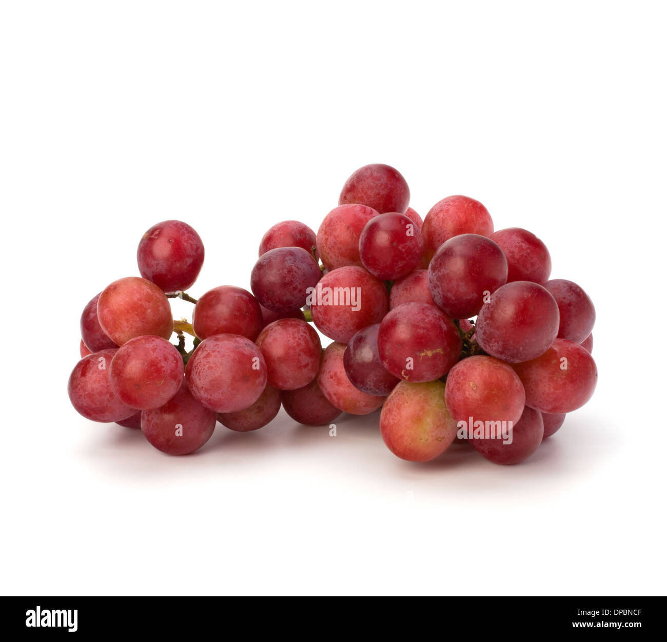 Perfect bunch of red grapes isolated on white background Stock Photo ...