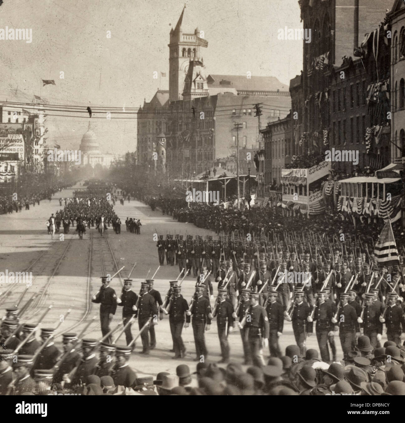 Inaugural parade of Theodore Roosevelt, March 4, 1905 Stock Photo - Alamy