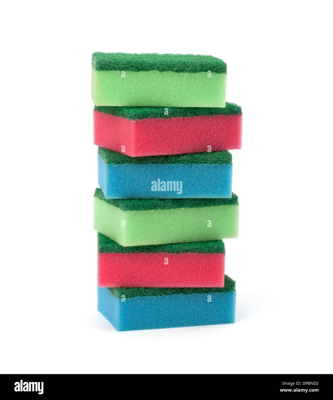 sponges stack isolated on the white background Stock Photo - Alamy
