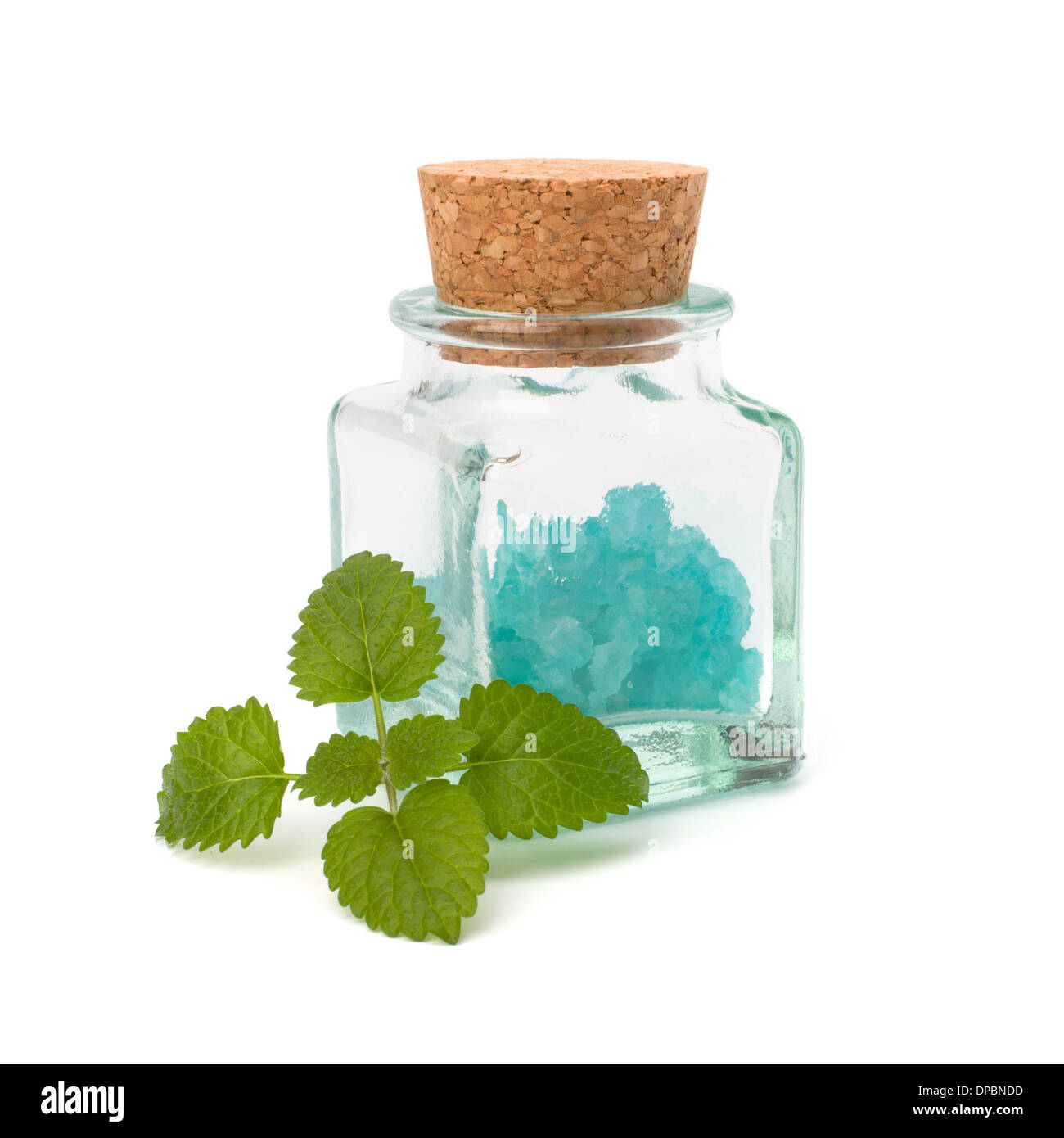 Aromatic natural mineral salt isolated on white background Stock Photo ...