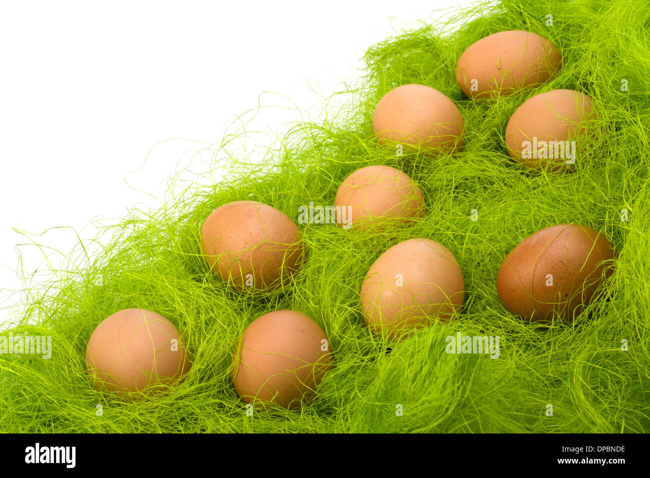eggs border isolated on white background Stock Photo - Alamy
