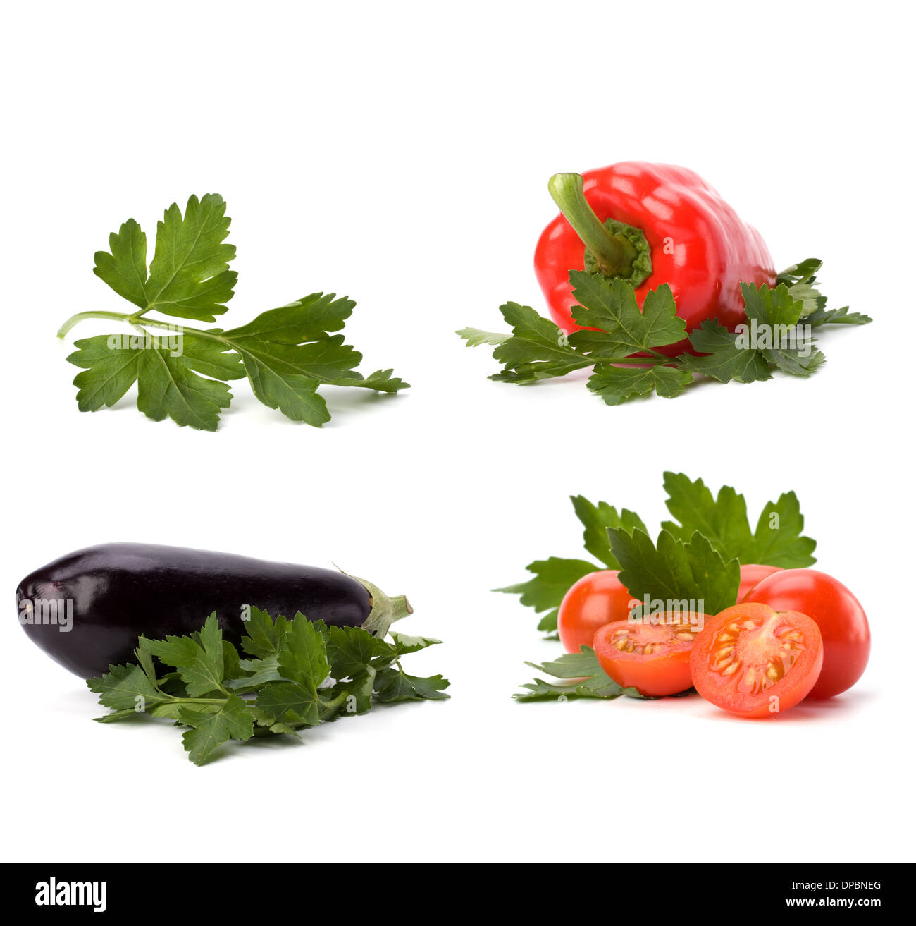 Vegetables isolated on white background Stock Photo - Alamy