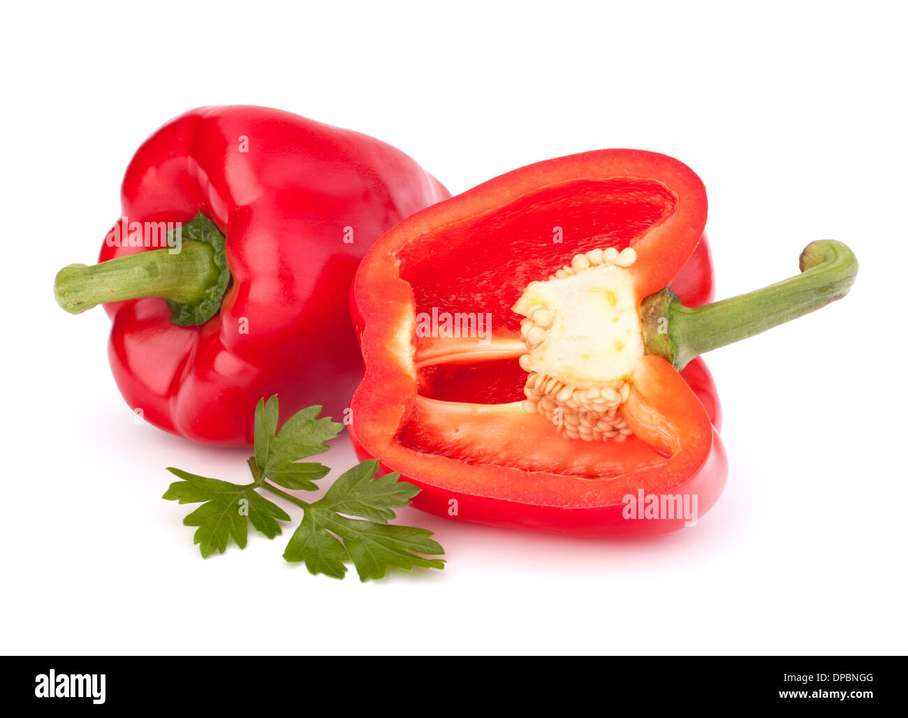 red pepper isolated on white background Stock Photo - Alamy