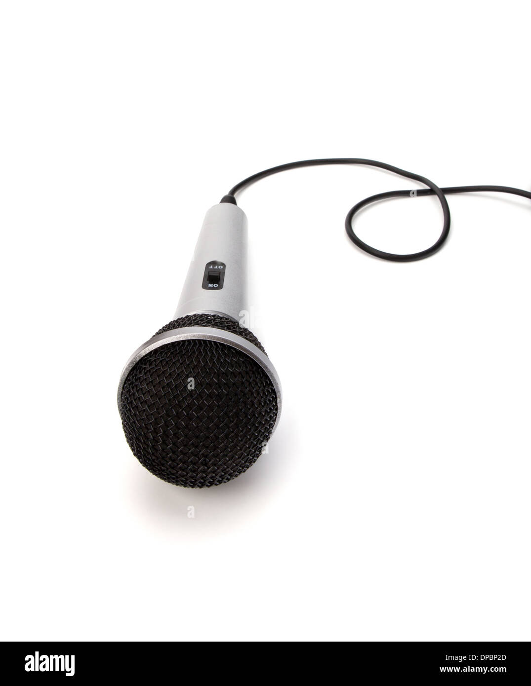 microphone isolated on white background Stock Photo - Alamy
