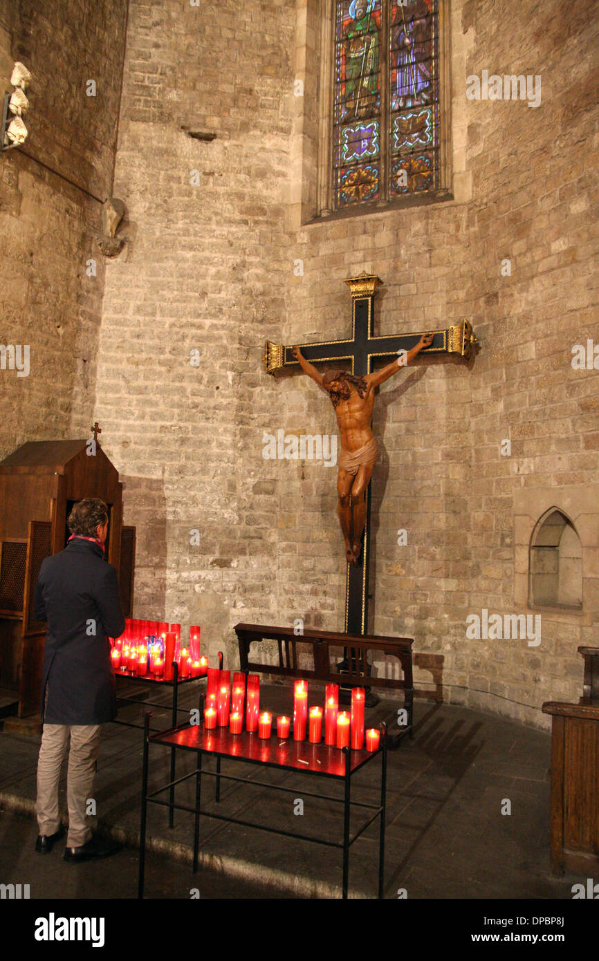 Santa Maria del Mar catholic church in Barcelona Stock Photo - Alamy