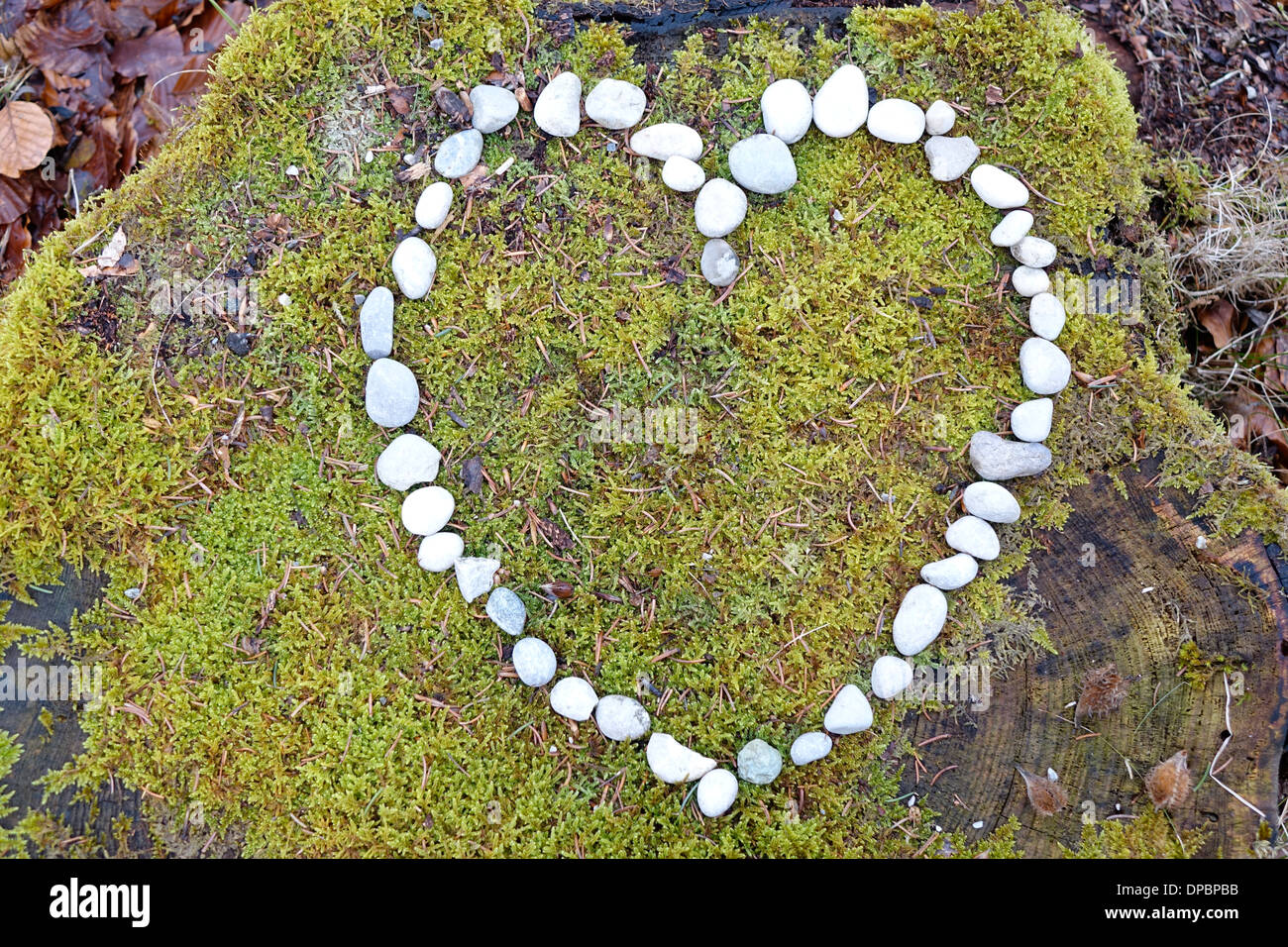 Heart shaped stones Stock Photo - Alamy