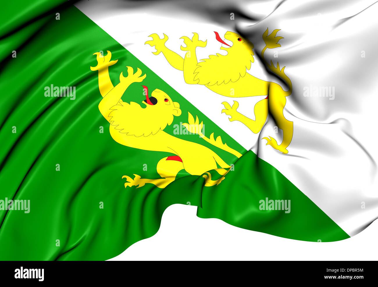 Flag of Thurgau, Switzerlan. Close Up Stock Photo - Alamy