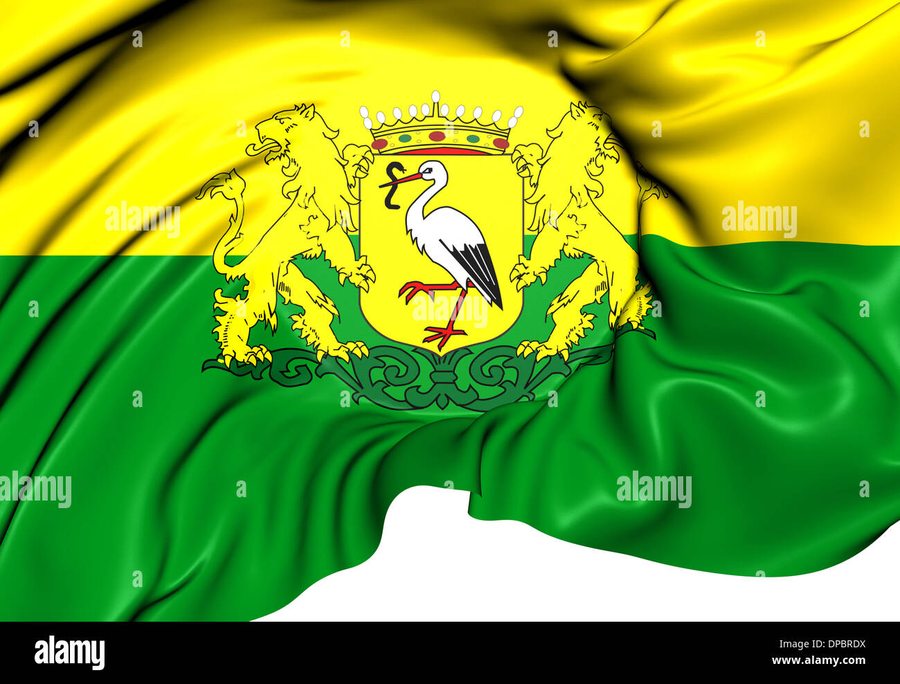 Flag of Hague, Netherlands. Close Up Stock Photo - Alamy