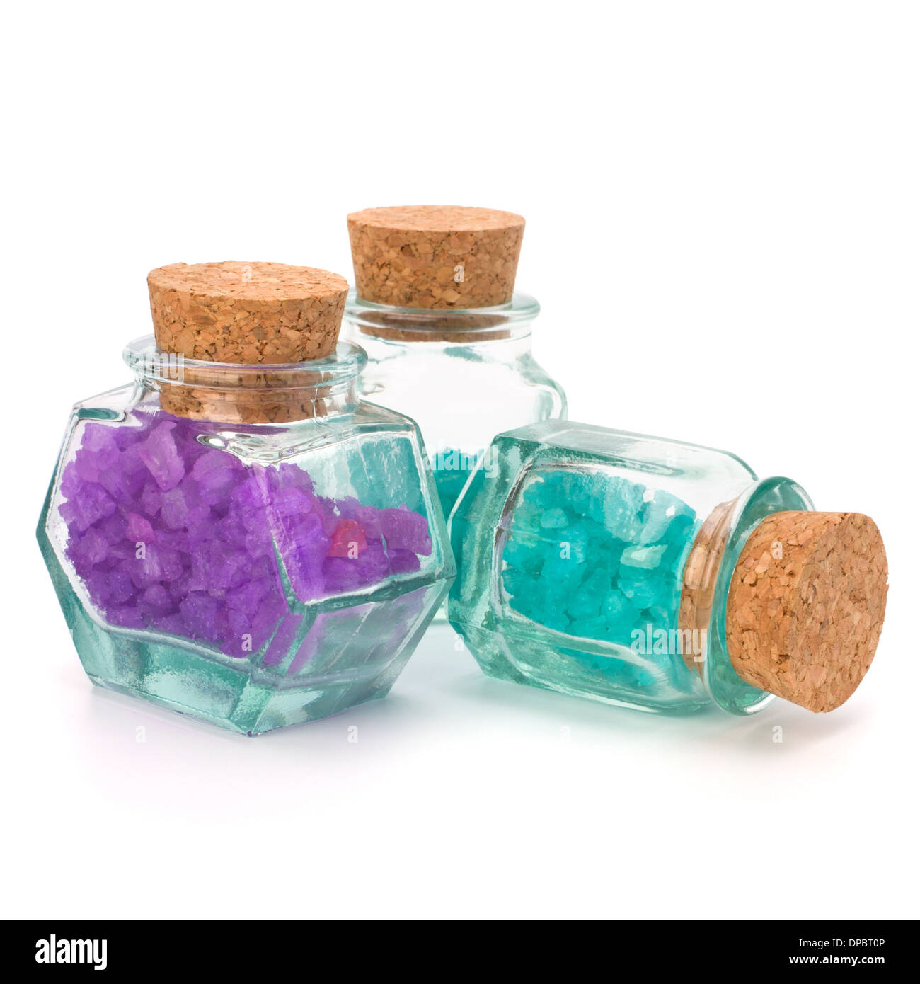 Aromatic natural mineral salt isolated on white background Stock Photo ...