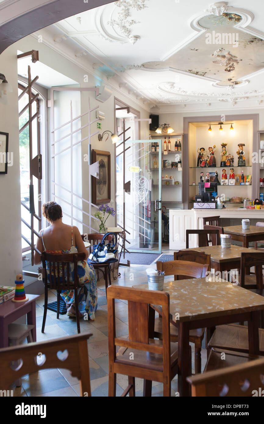 Café Saudade, vintage coffee house in Sintra, Portugal Stock Photo - Alamy