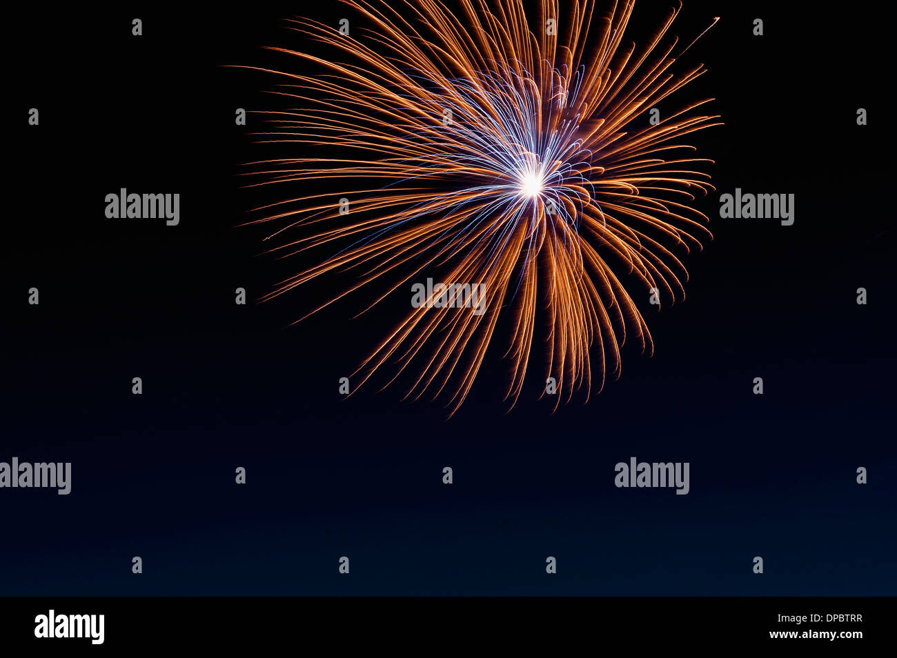 Fireworks exploding in the sky at night Stock Photo - Alamy