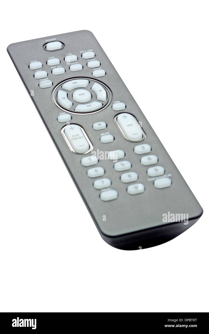 Remote control isolated on a white background Stock Photo - Alamy