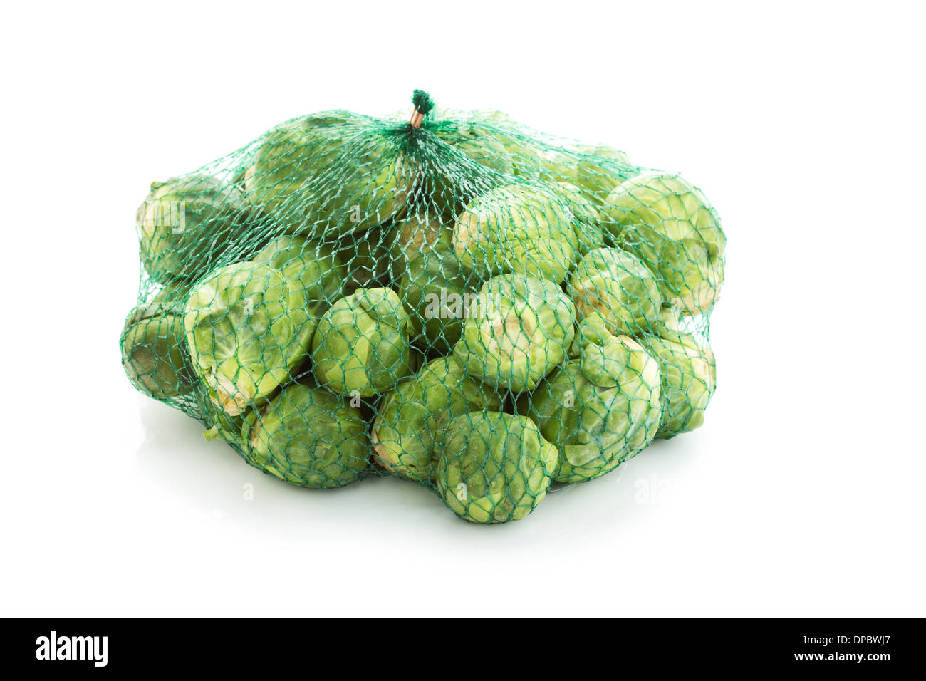 Brussel sprout in net Stock Photo - Alamy