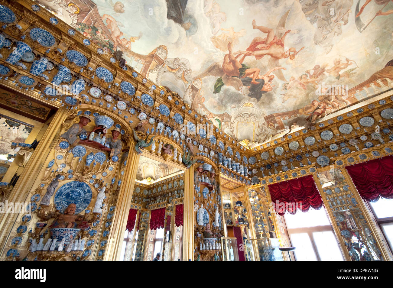 Germany, Berlin, Charlottenburg Castle, Interior View Stock Photo ...