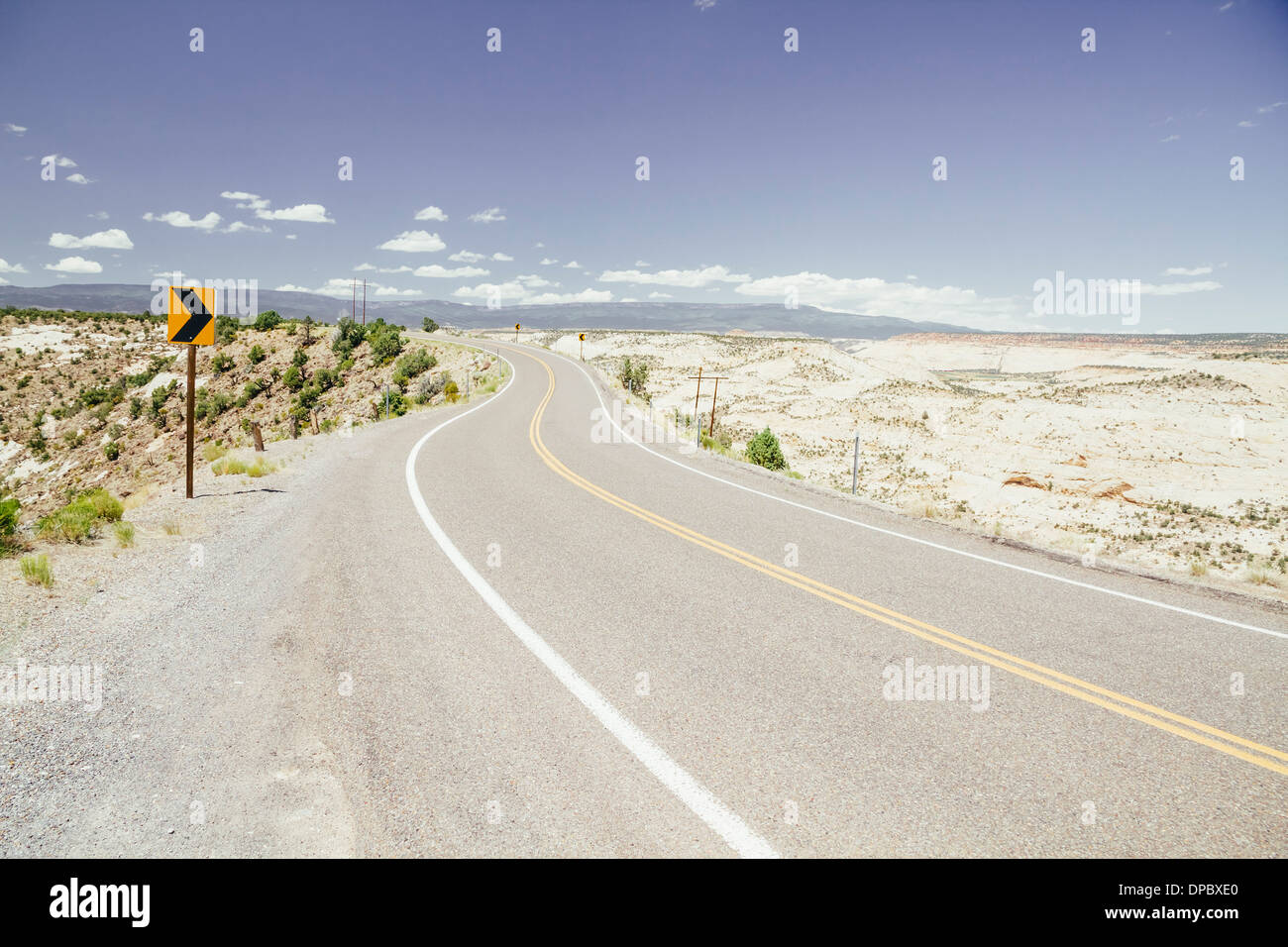 USA, Utah, empty road Stock Photo - Alamy