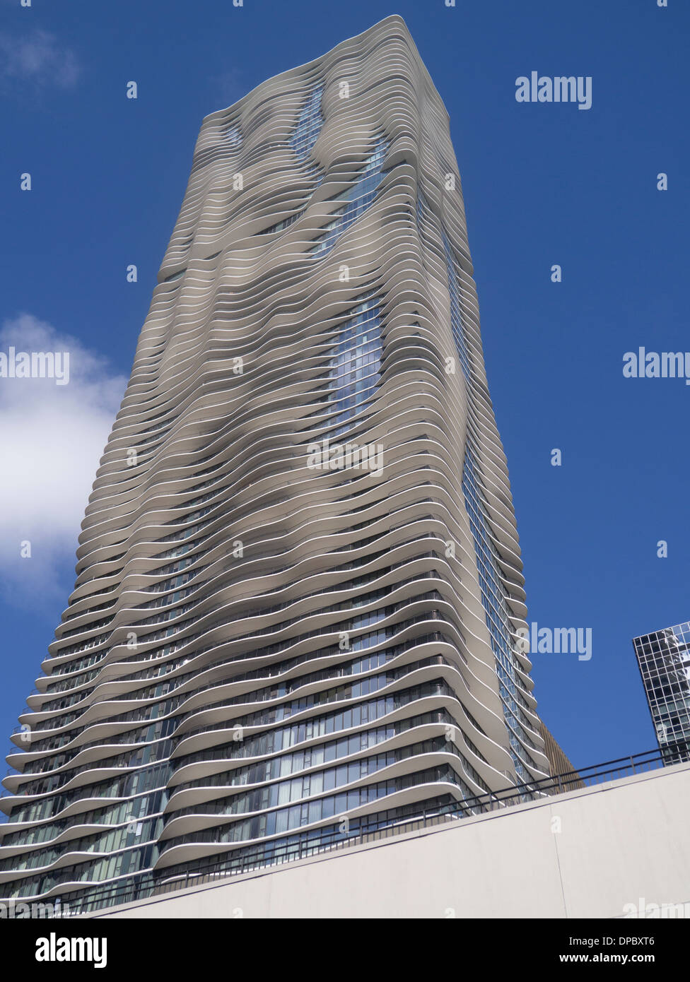 Aqua, an iconic residential block in Chicago, Illinois Stock Photo - Alamy