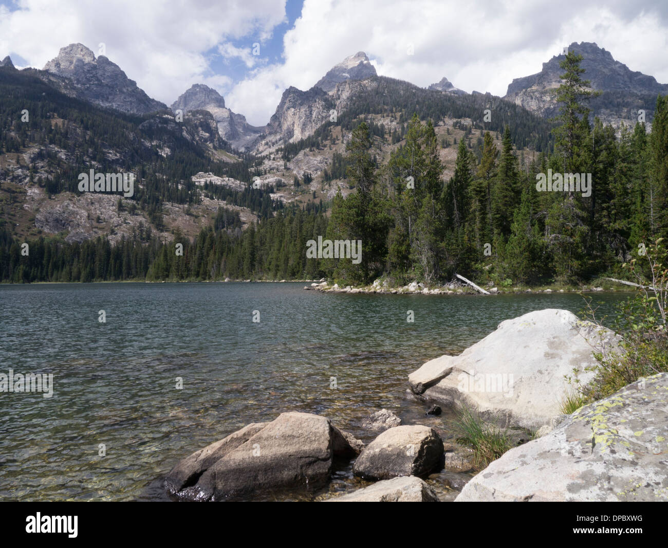 Phelps Lake in the Grand Teton national park, Wyoming, USA Stock Photo ...