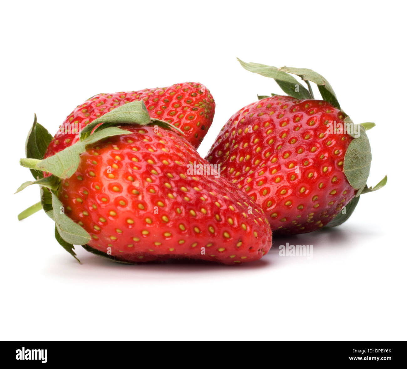 Strawberries isolated on white background Stock Photo - Alamy