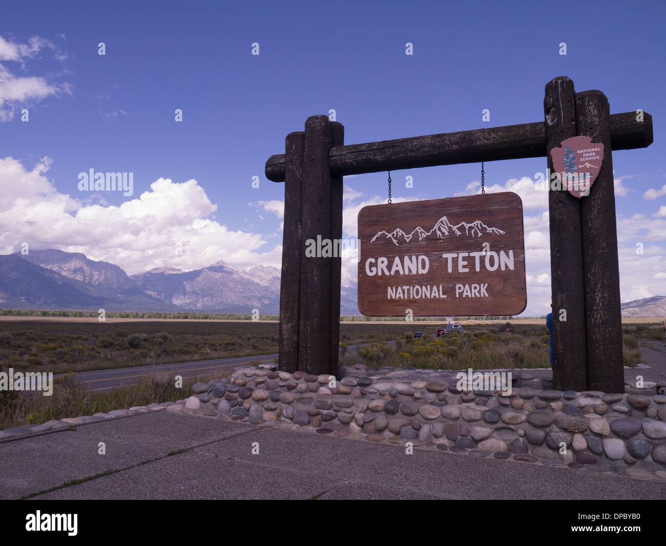Grand Teton National Park Sign High Resolution Stock Photography and ...