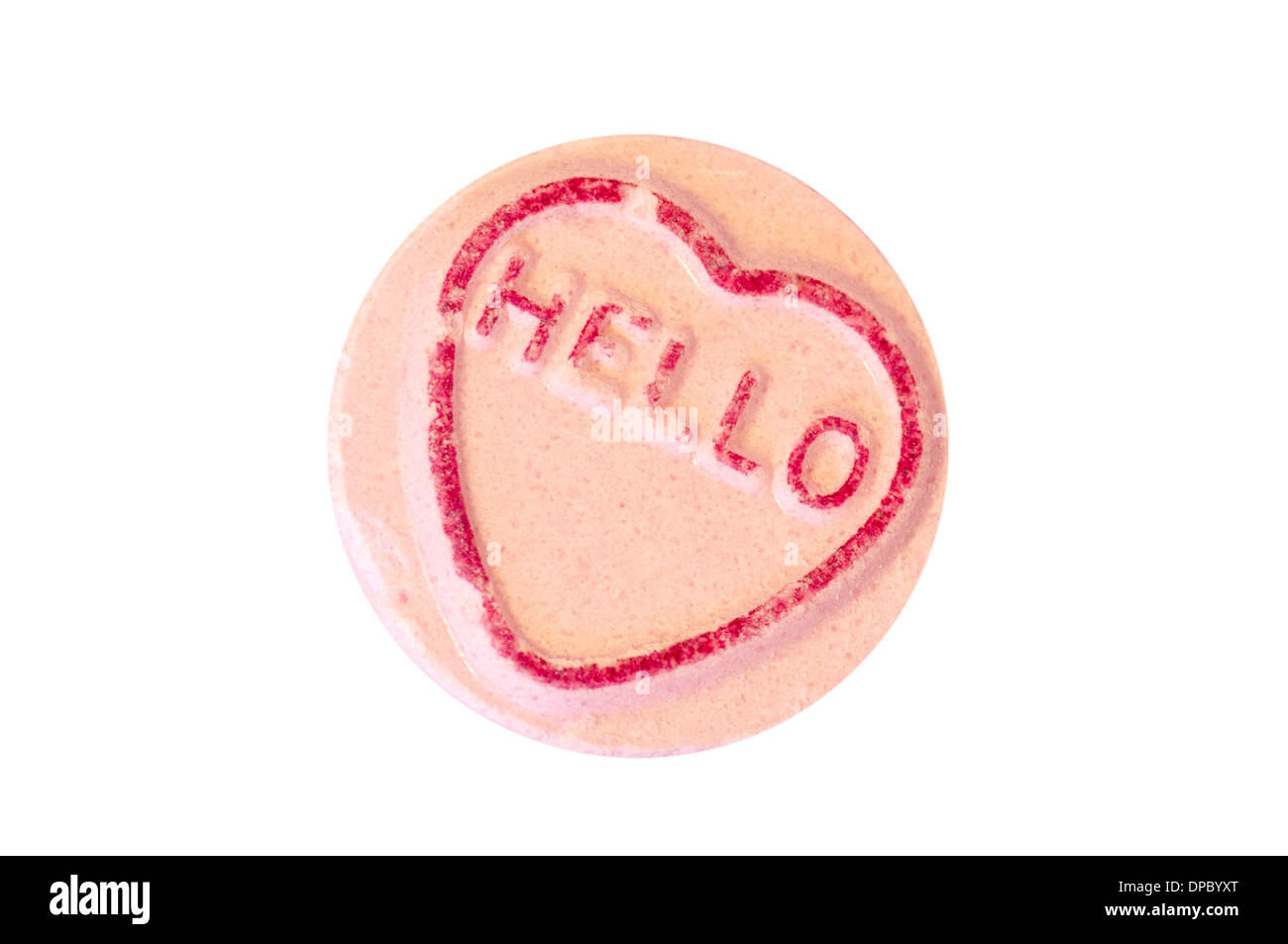 Love Heart Sweet Hello Stock Photo - Alamy
